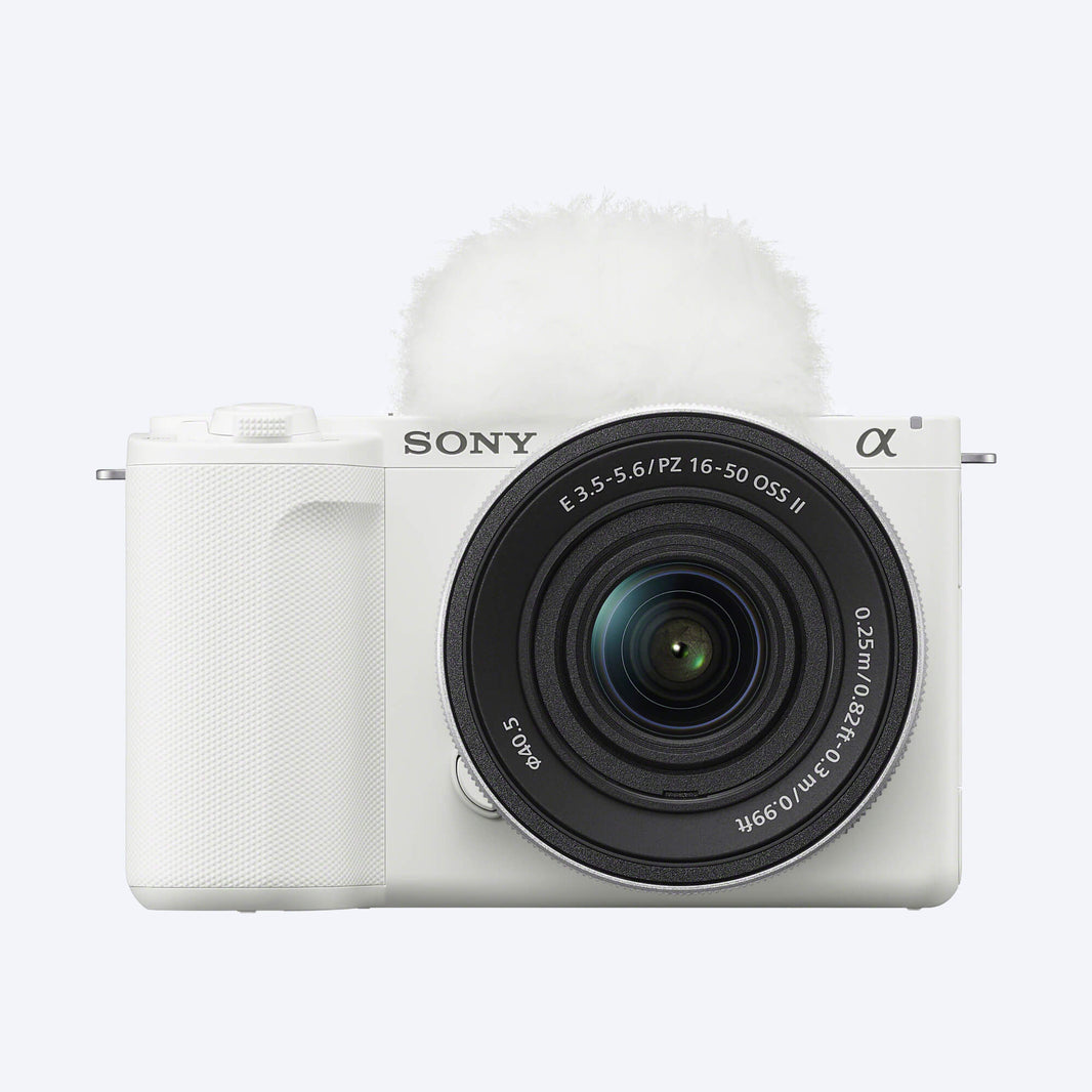Sony Alpha ZV-E10 II APS-C Interchangeable-Lens Vlog Camera White with ...