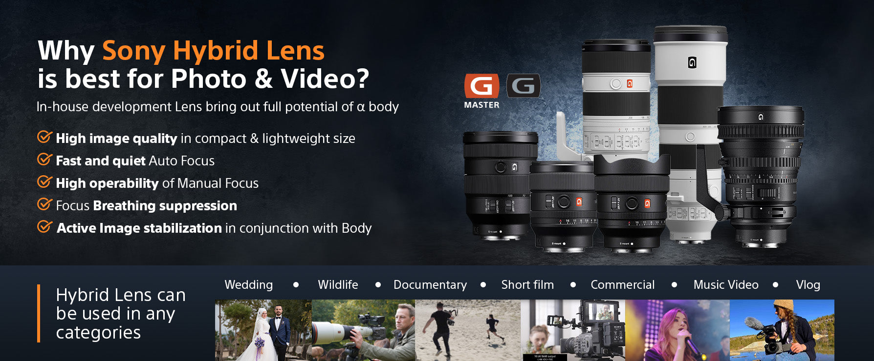 Hybrid Lens – Sony World - UAE