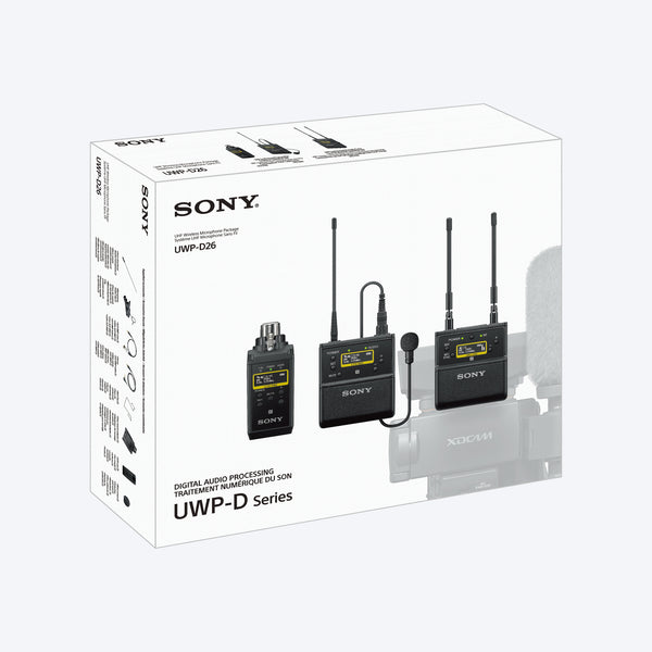 Buy Online Sony UWP-D26 Camera-Mount Wireless Combo Microphone System in UAE – Sony World - UAE